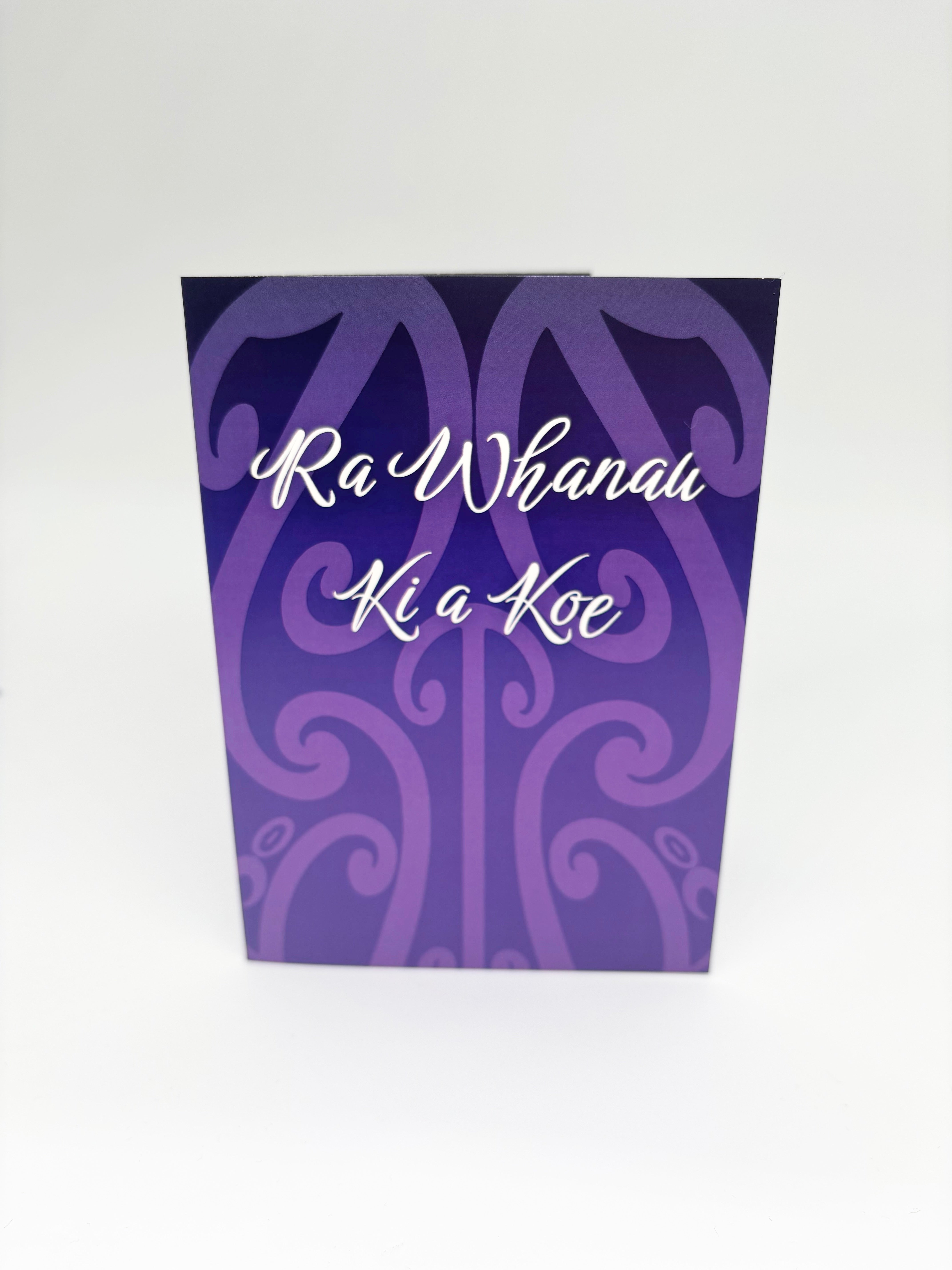 Māori Greeting Card - Ra Whanau Ki a Koe – Māori by Design