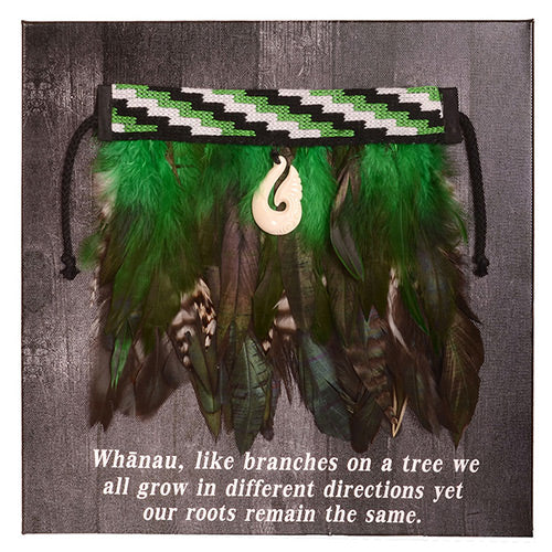 Korowai Canvas - Green Whanau – Māori by Design