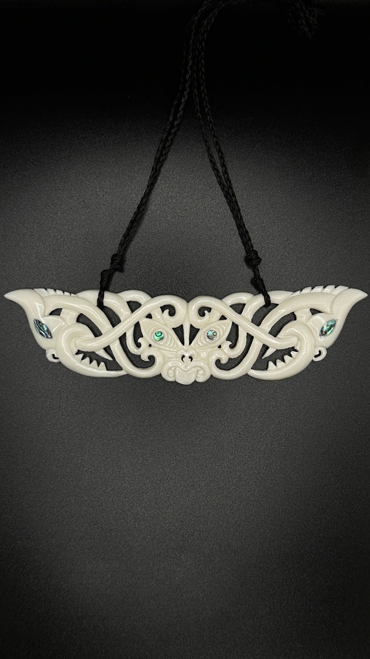 Handcrafted Bone Carving Necklaces from New Zealand